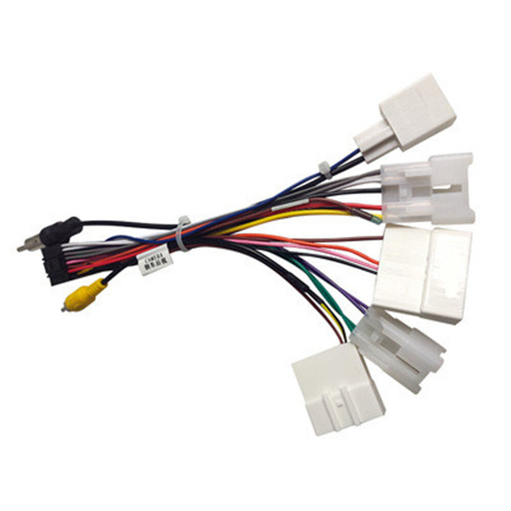 Автомобильный Стереосистемный 16-КОНТАКТНЫЙ Разъем Жгута Проводов Адаптер с подключением камеры заднего вида для Стереоприемника Toyota Жгут Проводов Кабеля