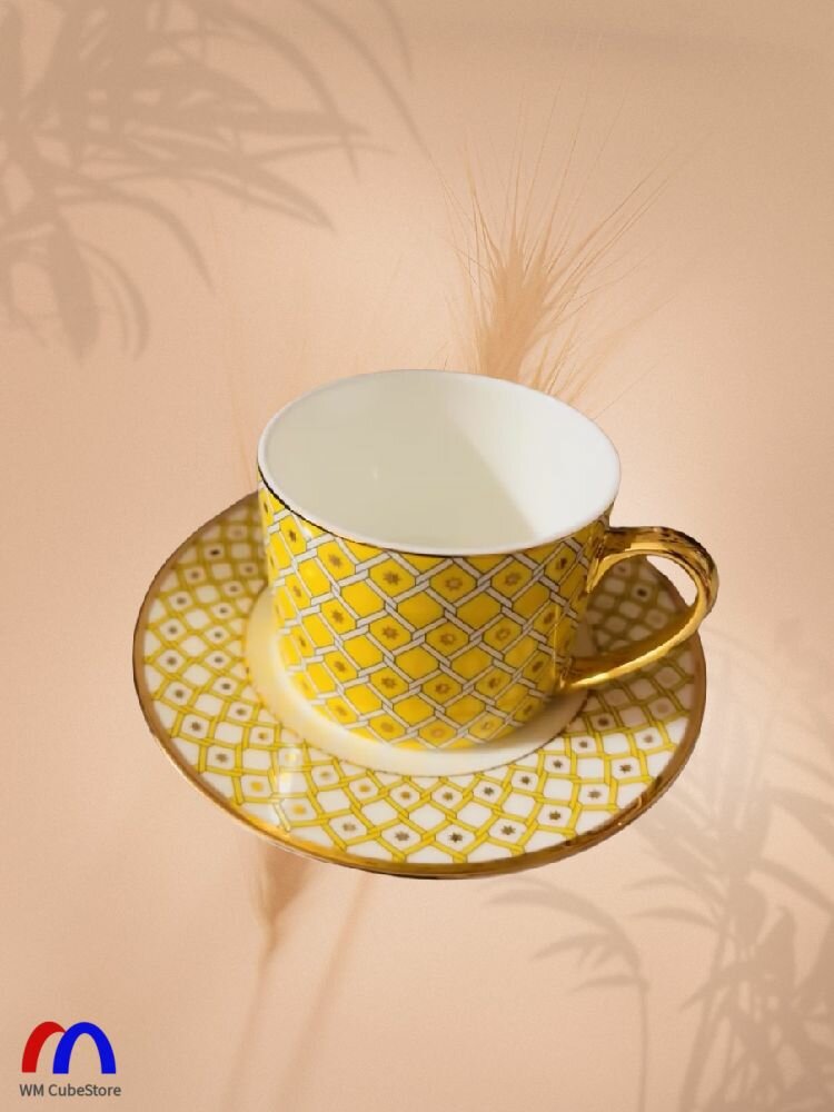 Чайная пара 250 мл. Форма "Идиллия", рисунок "Примула 2".