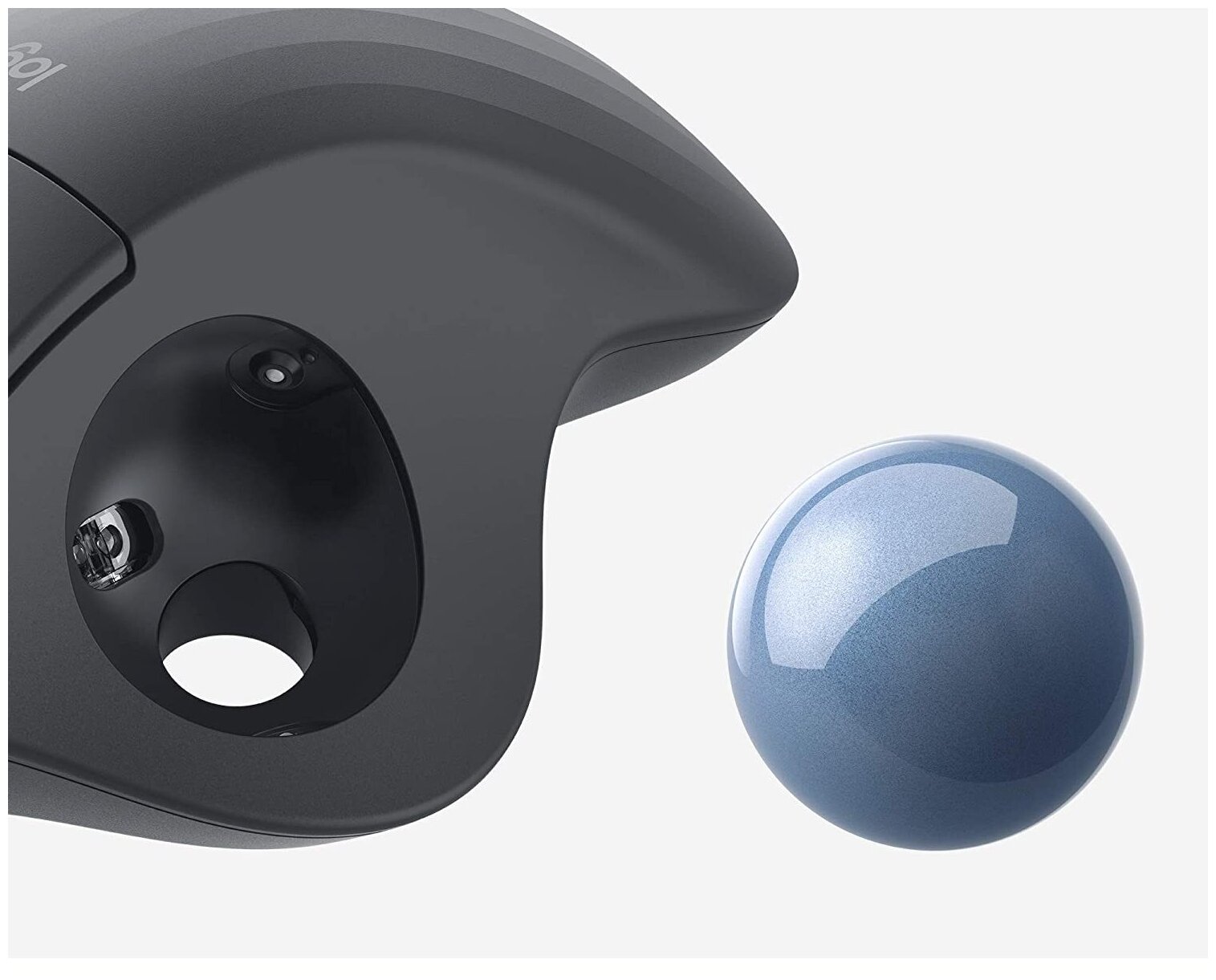 Трекбол Logitech Wireless Trackball M575 ERGO, эргономичный, Graphite, бесшумный, 2000dpi