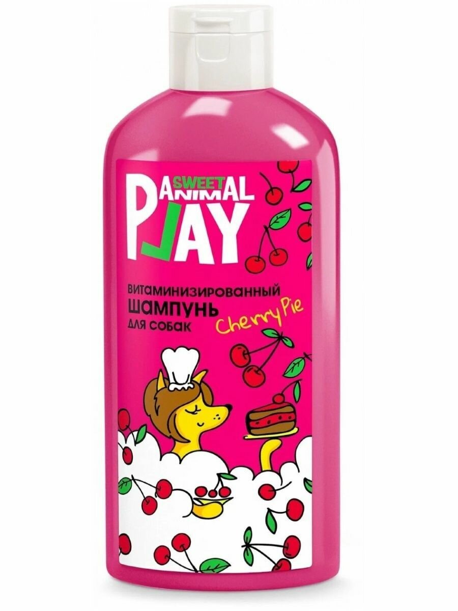 Animal Play Sweet Шампунь для собак и кошек витаминизированный Вишневый пай 300мл