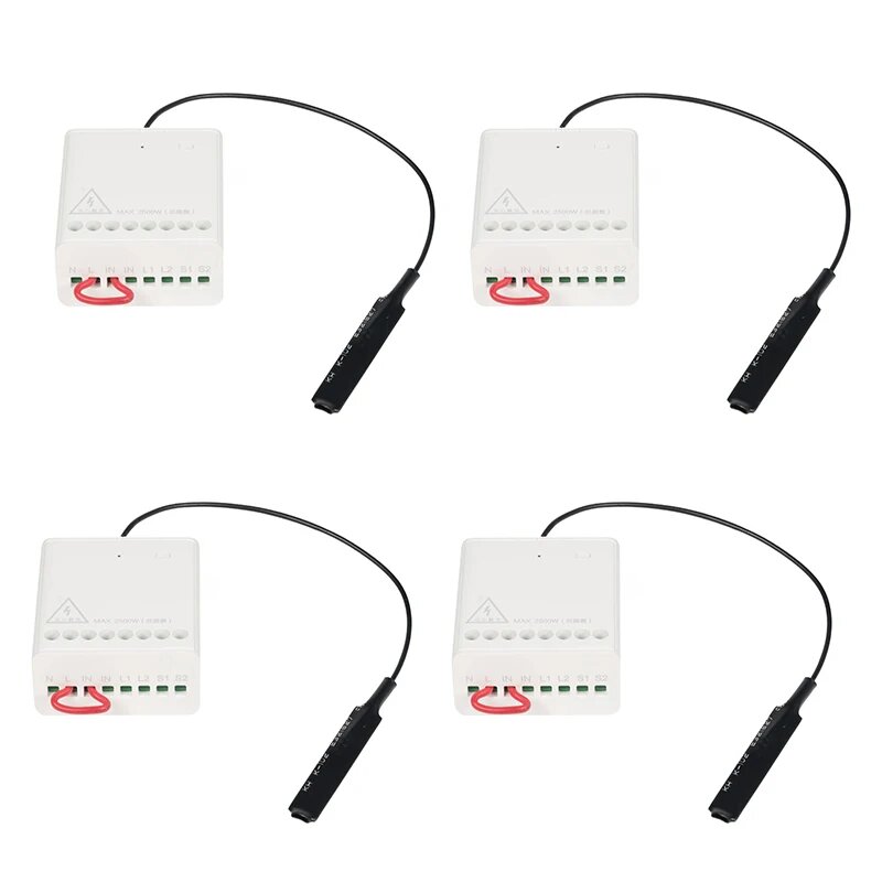 Aqara Беспроводное реле 2 канала Zigbee, 4 шт.