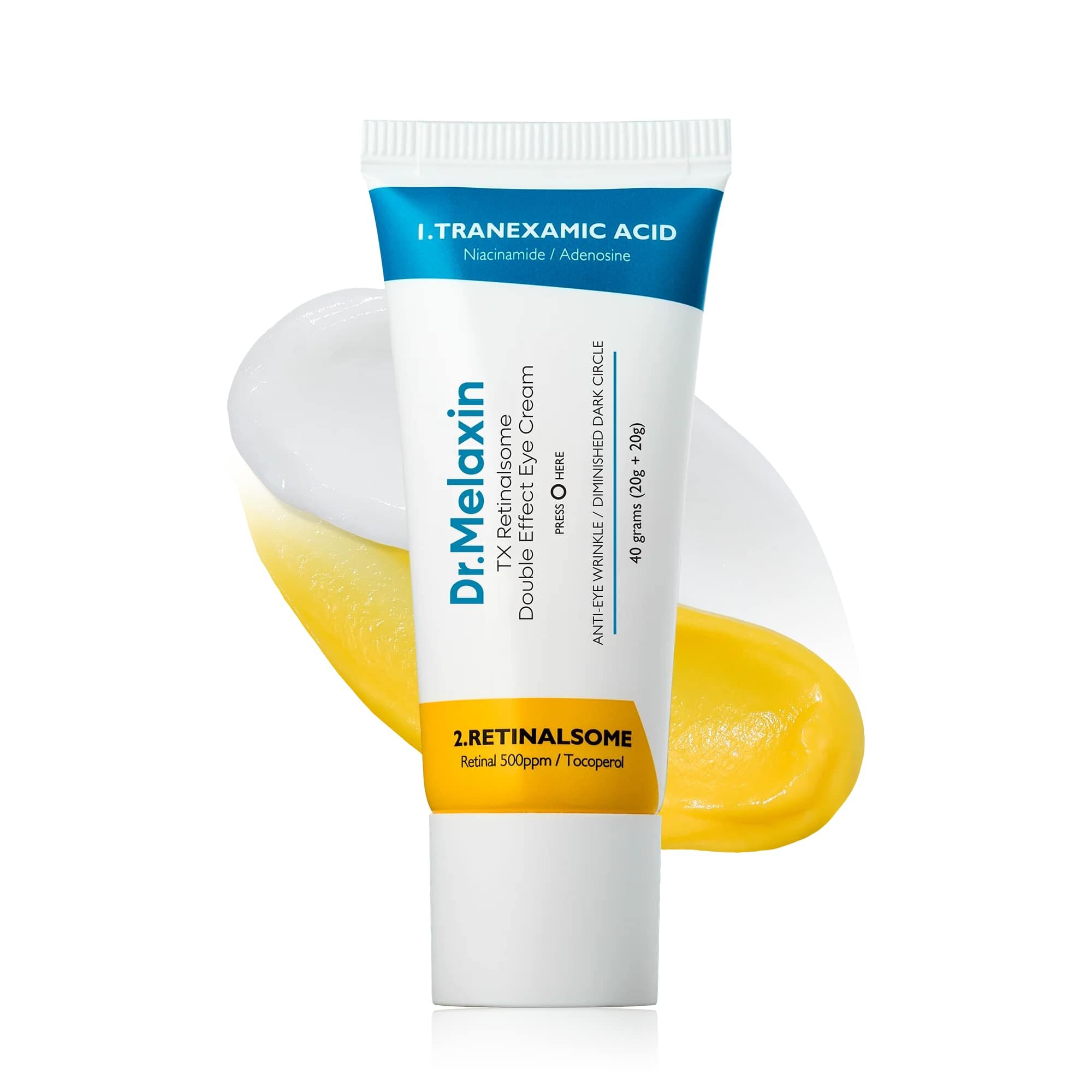 Крем с ретиналем и транексамовой кислотой для кожи вокруг глаз Dr.Melaxin TX Retinalsome Double Effect Eye Cream (40 гр)