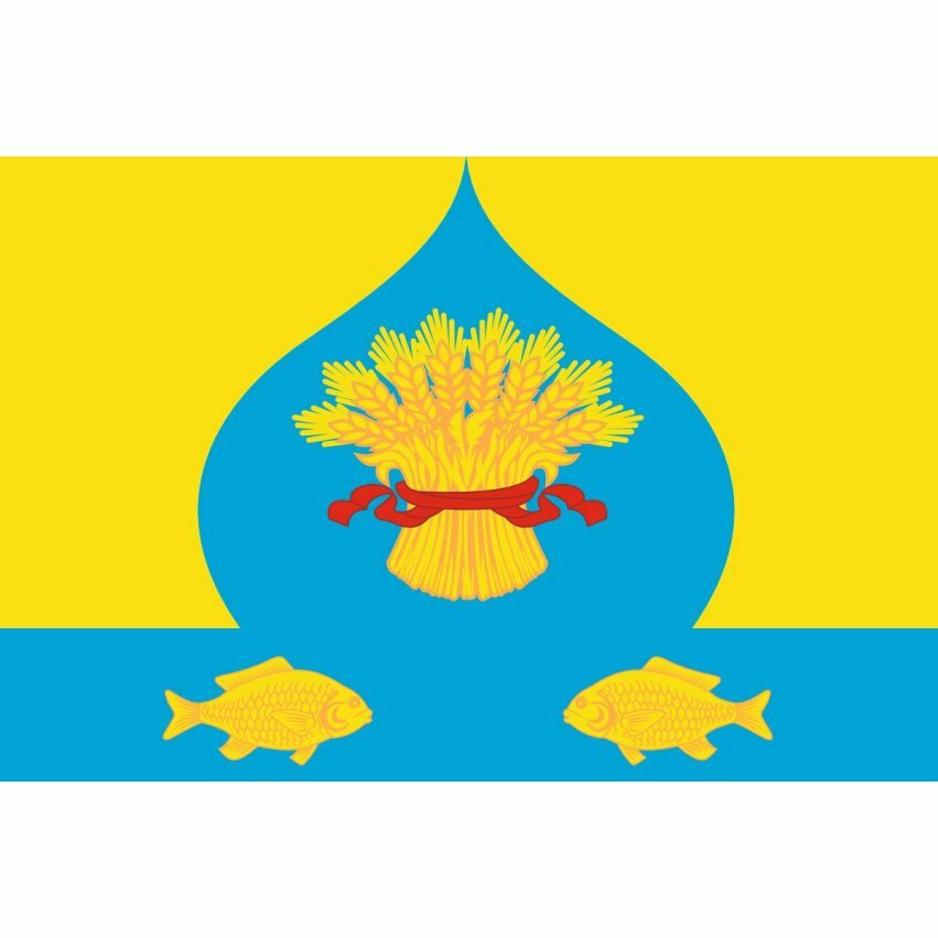 Флаг Калининского района (Краснодарский край) 135x90 см.