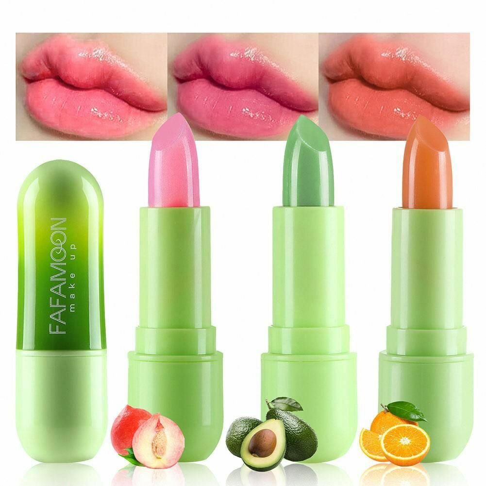 Гигиеническая Губная помада проявляющаяся Magic Colour с алоэ/увлажняющая и питательная, 3 шт.