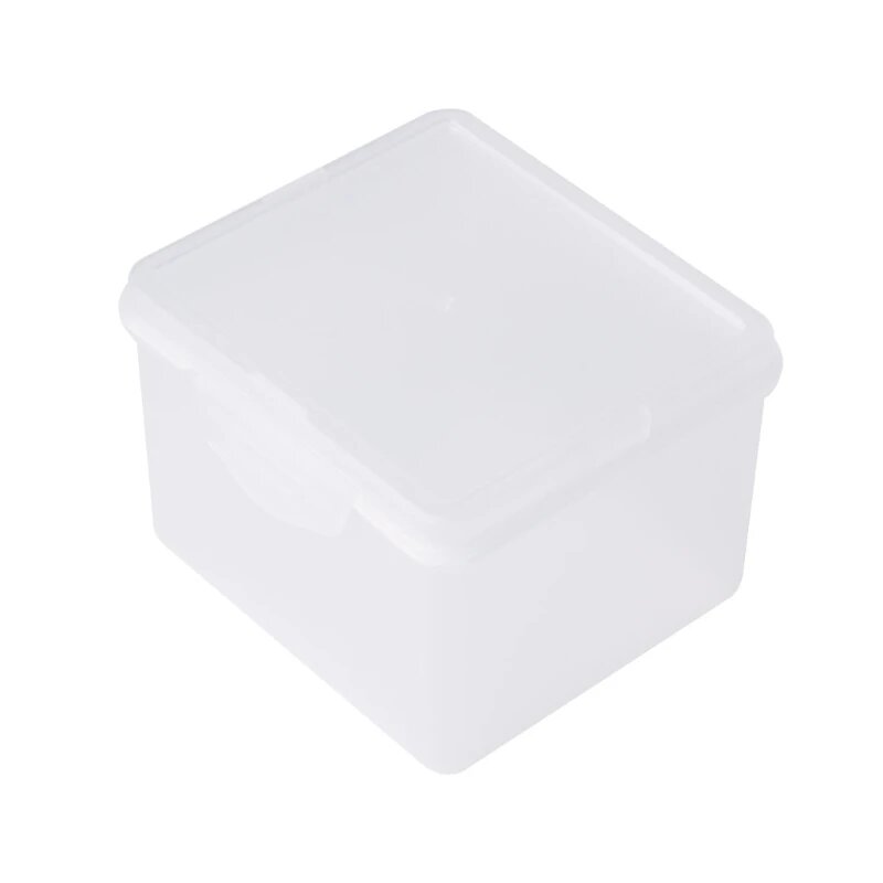 Квадратная прозрачная коробка для хранения, маленькая пластмассовая стандартная коробка для ювелирных украшений, бусин, мелких деталей, контейнер для монет, винтов