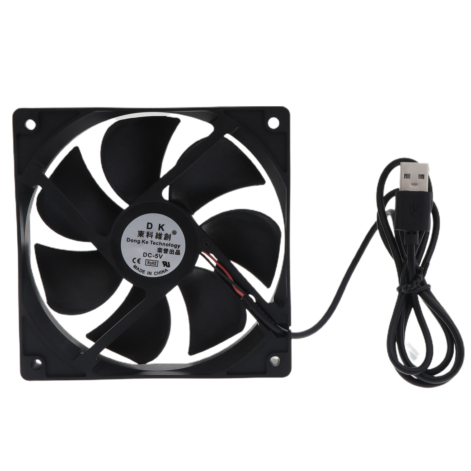 DC5V 0.32A Cooling Fan 120x120x25mm Porous Bearing PWMs 1500RPM for CPU Servers