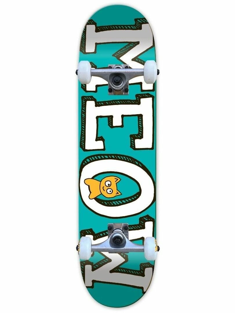 Скейтборд Meow Logo Teal 8.0 2025