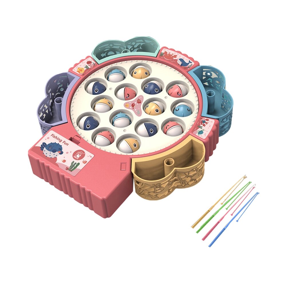 Детская Вращающаяся Рыболовная Игрушка, Развивающая Магнитная Рыболовная Игрушка, Тренирующая Координацию Рук и Глаз, Игрушка для Детской Вечеринки в помещении