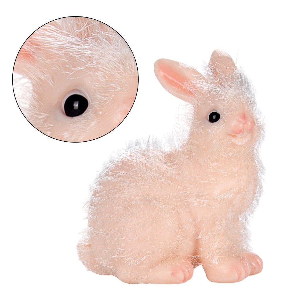 Силиконовая модель кролика модели игрушки коллекционируемая фигурная статуэтка реалистичная кукла животного происхождения Reborns Kids подарок