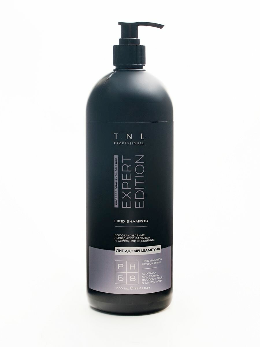TNL Expert Edition Липидный Шампунь для сухих, пористых и поврежденных волос 1 литр