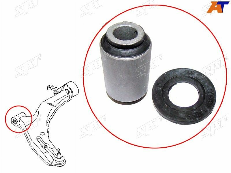 . SAT Сайлентблок передний переднего нижнего рычага Nissan Sunny B15 / Sylphy / Wingroad Y11 98-