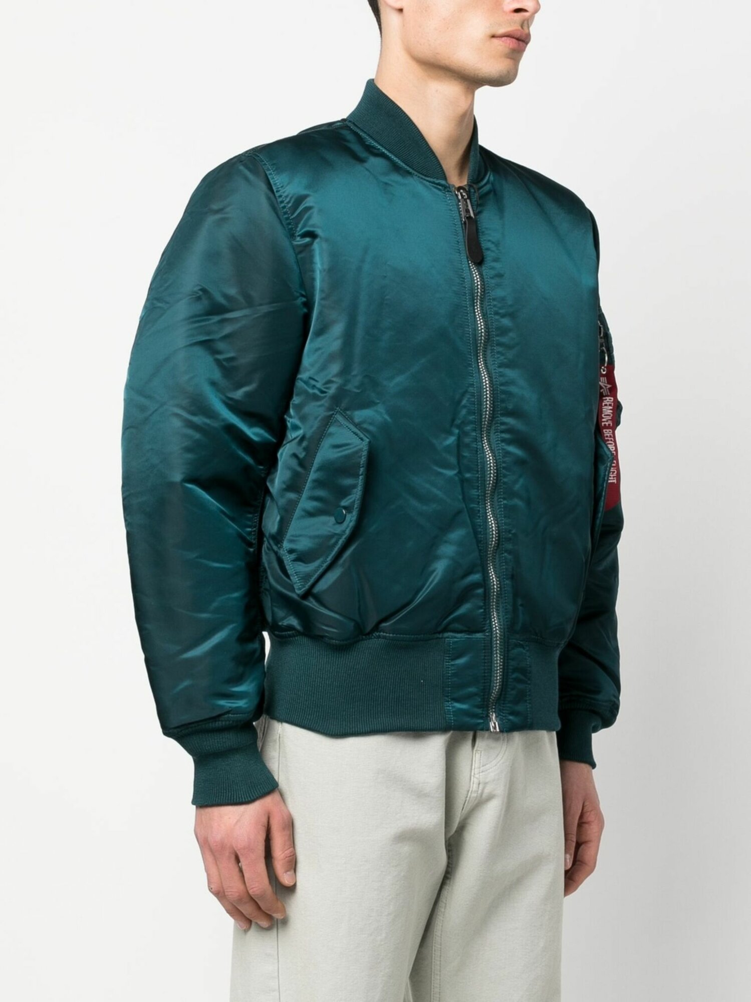 Бомбер ALPHA INDUSTRIES, размер S, синий — фото 1