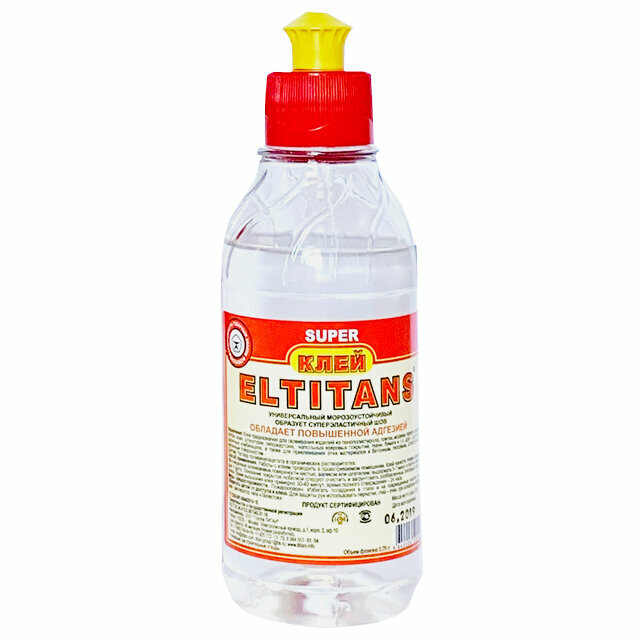 Клей монтажный ELTITANS Super для пенополистирола 0,25л прозрачный, арт. ELTITANS 0,25л
