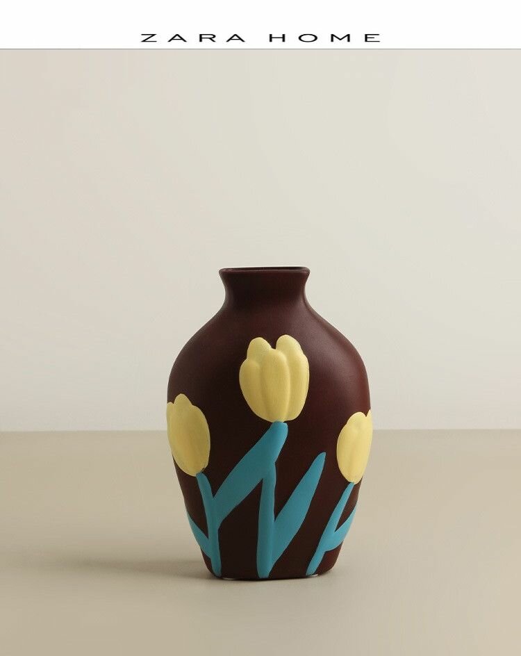 ZARA HOME Ваза, 17.3 см , Керамика, 1 шт