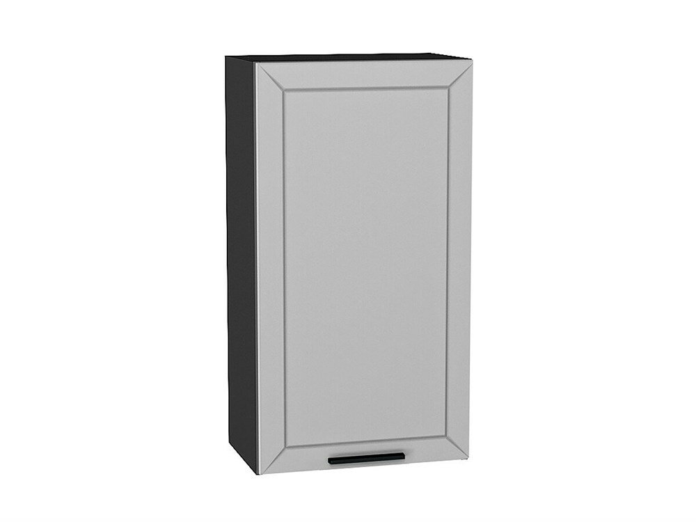 VVT Шкаф верхний с 1-ой дверцей Глетчер Graphite, Гейнсборо Силк, 920, 500 В*Ш*Г 920*500*318, фасад МДФ Гейнсборо Силк, корпус Graphite Гейнсборо Силк