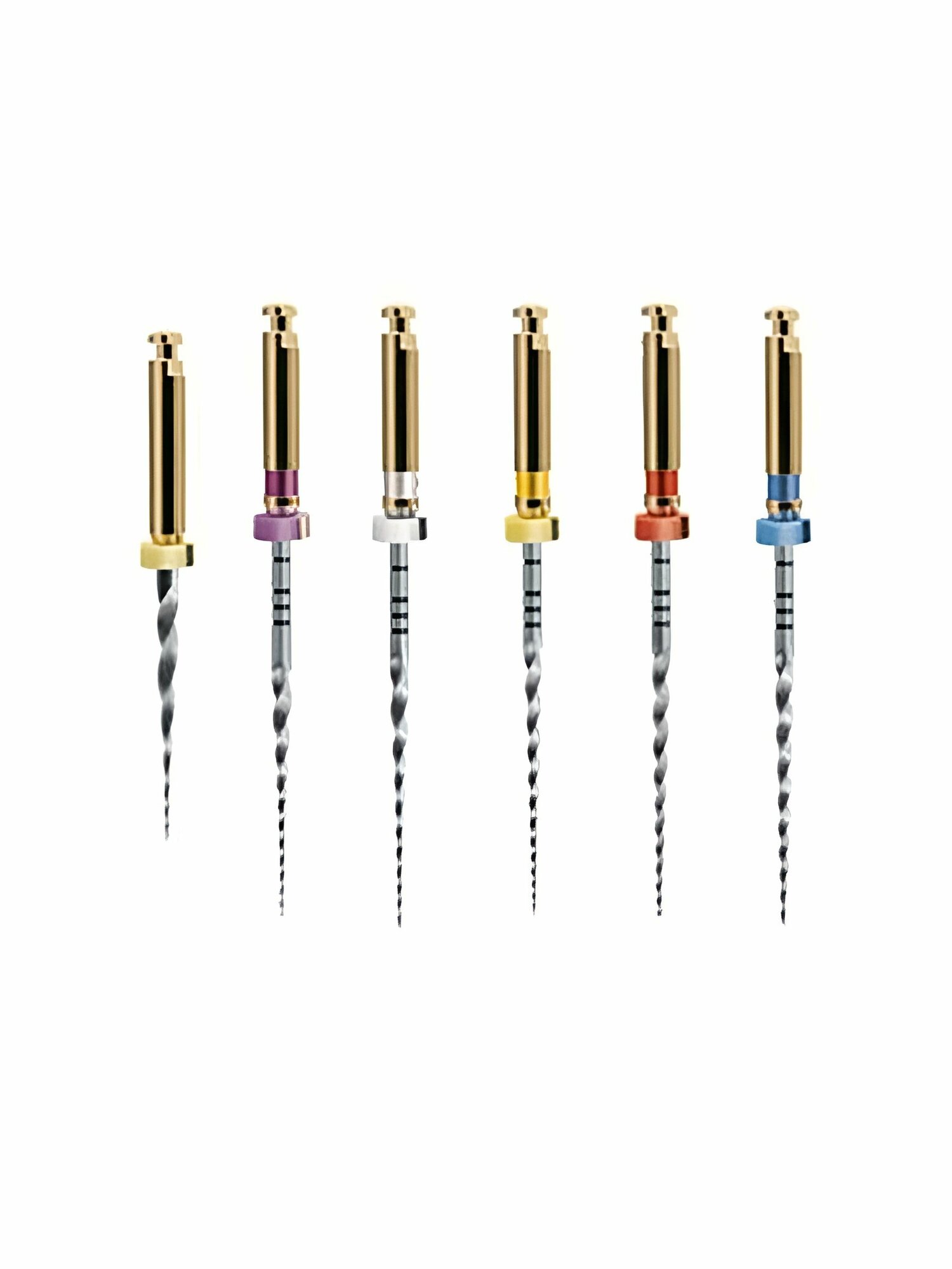 Машинный файл ProTaper Universal. Starter Kit, 25 мм 6 шт с прогрессирующей конусностью стартовый комплект (SX, S1, S2, F1, F2, F3)