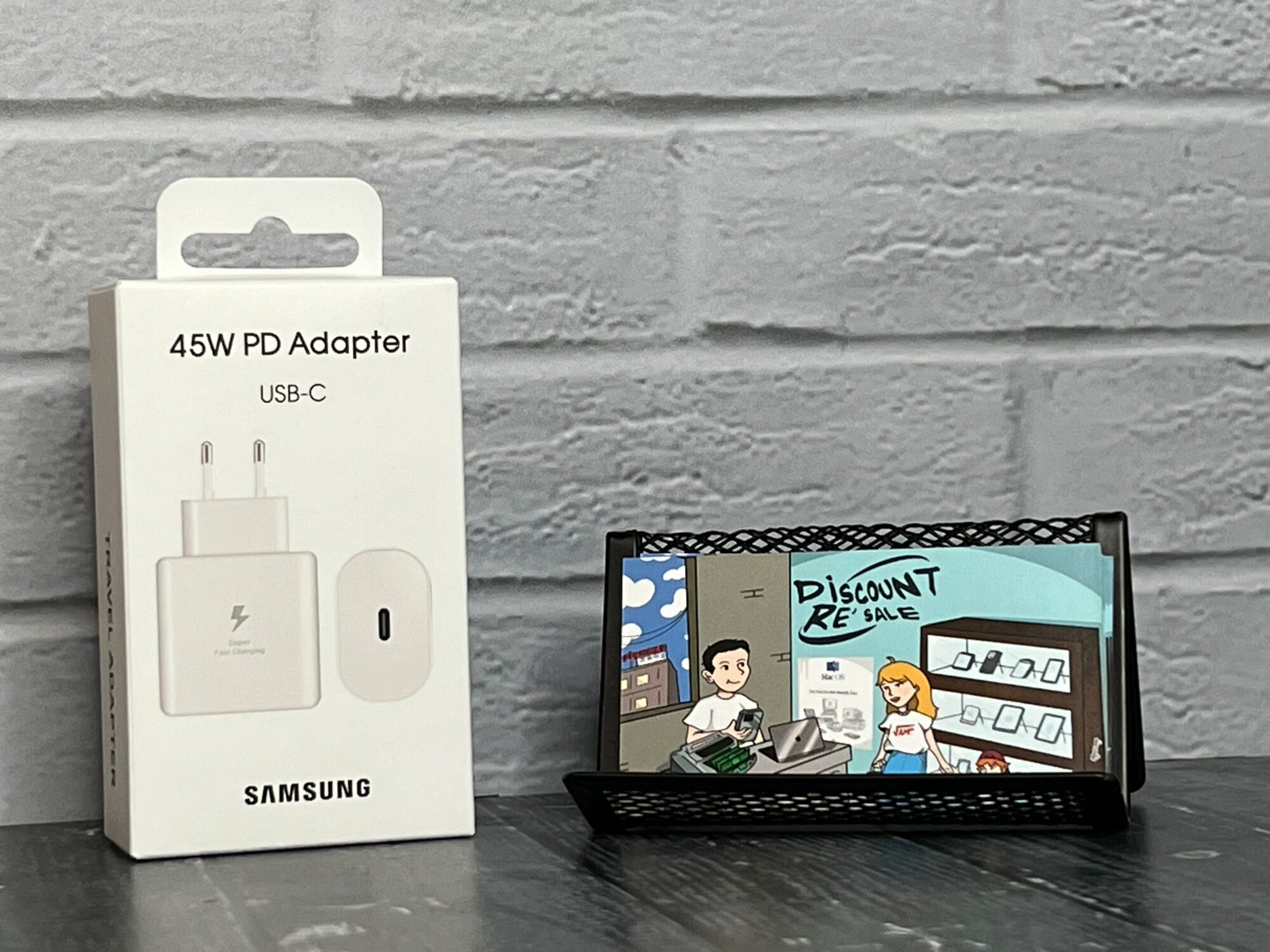 Зарядное устройство для Samsung с кабелем USB Type-C Супер быстрая зарядка 45W цвет белый