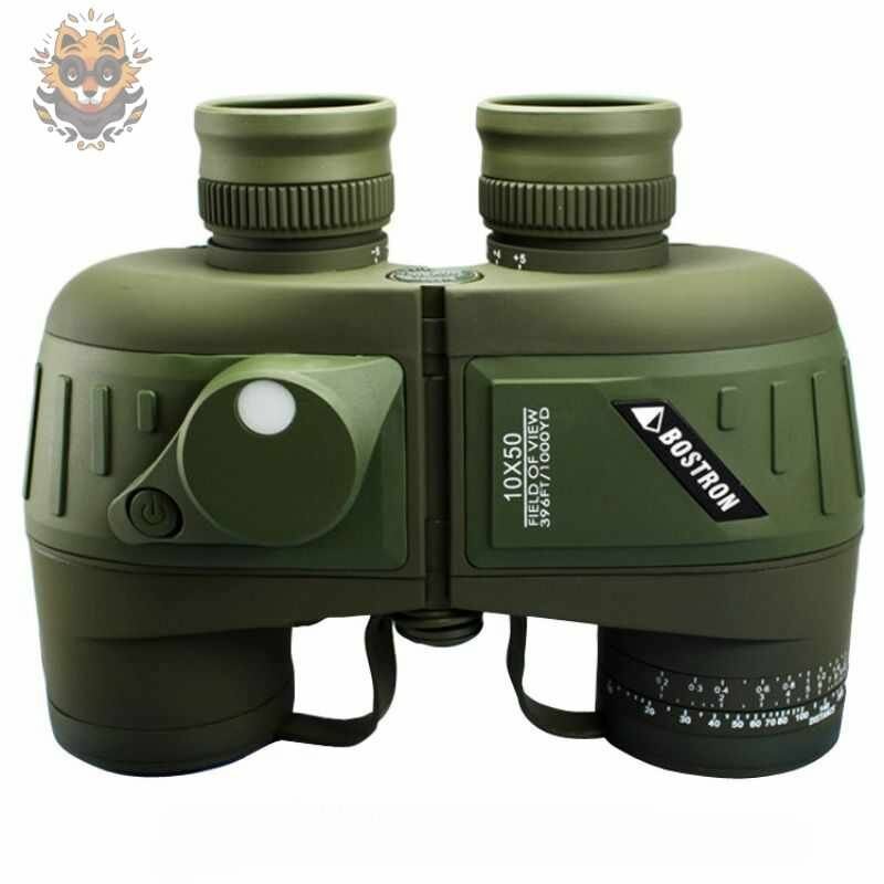Бинокль 10x50, с компасом, водонепроницаемый HD-координатный дальнометр ночного видения
