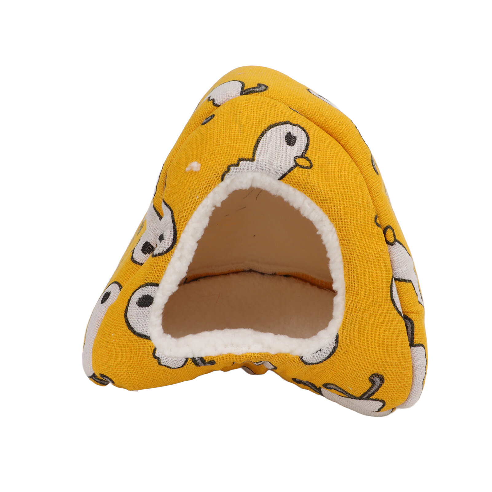 Мягкая лежанка для морской свинки, теплое гнездо для хомяка, укрытие для крыс, детенышей шиншиллы, морских свинок, мелких животных, 16x16x16 см, желтая утка