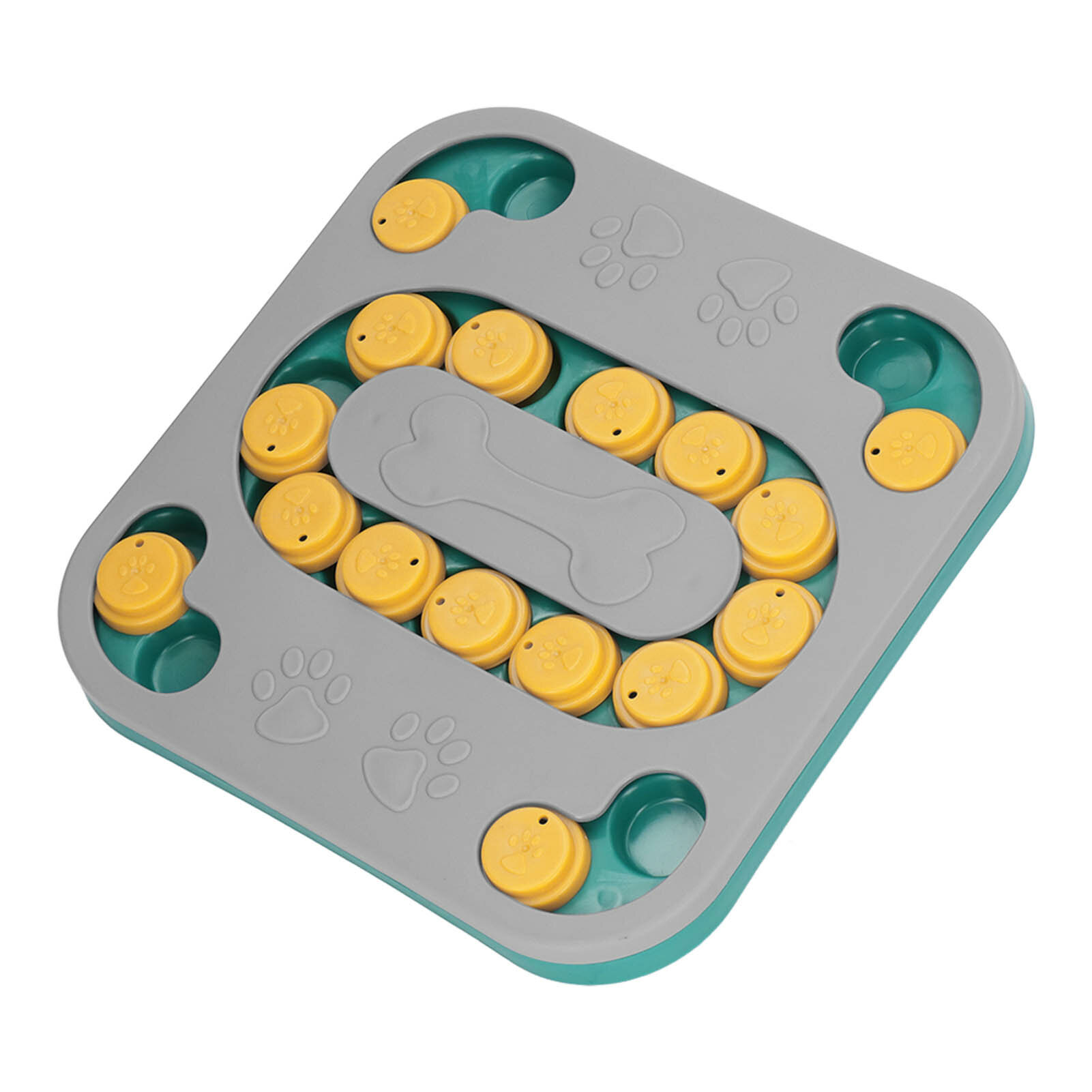 Игрушки-головоломки для собак, обучающие, снимающие скуку, дозатор корма для собак, игра для интерактивного обучения, серый цвет