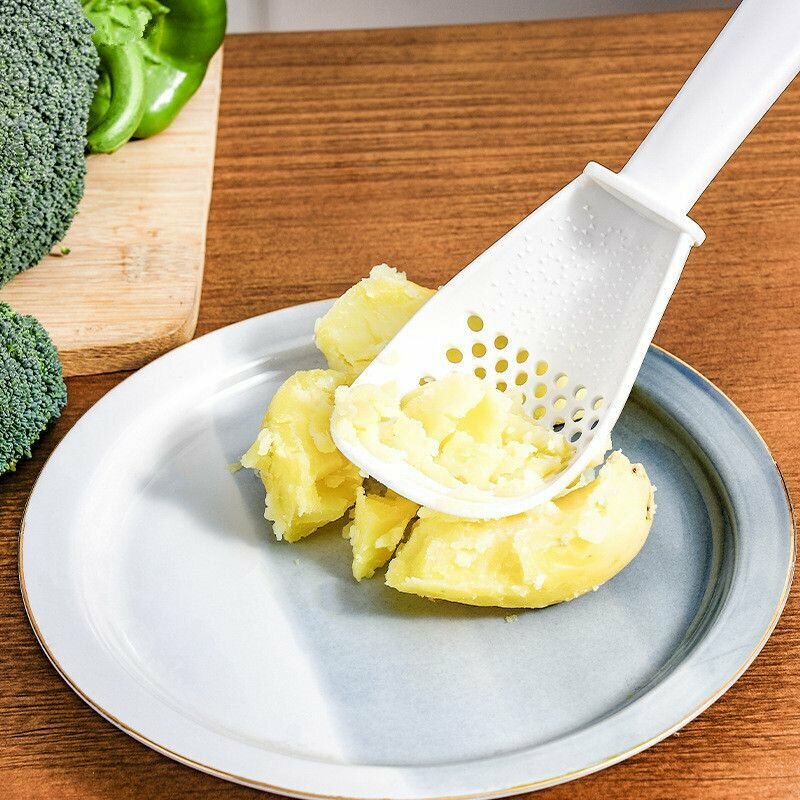 Универсальная кухонная ложка-лопатка из термостойкого пластика для готовки, перемешивания и сервировки блюд