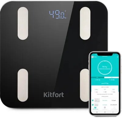 Весы напольные Kitfort КТ-814 черный электронные