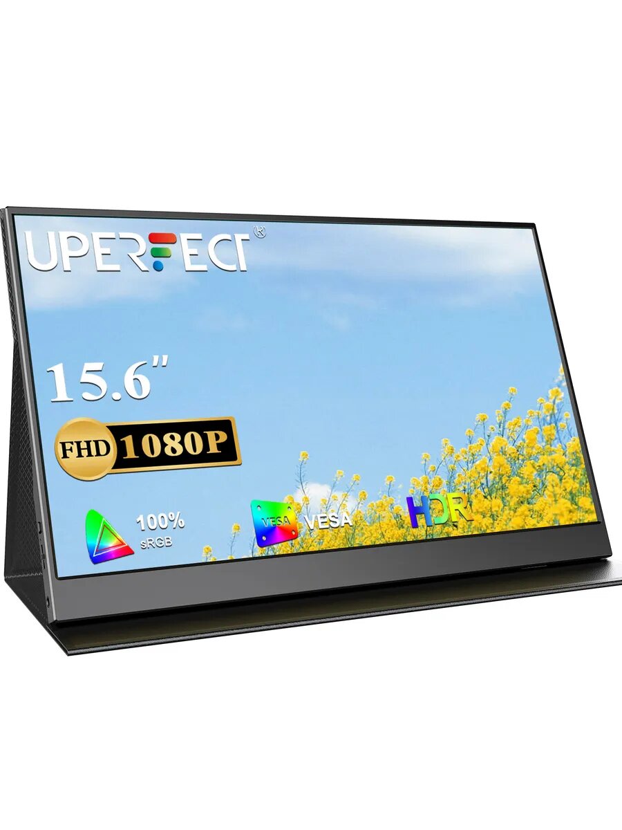 15,6 дюймовый портативный дисплей, разрешение 1080p, частота обновления 60 Гц, с поддержкой порта Type-C