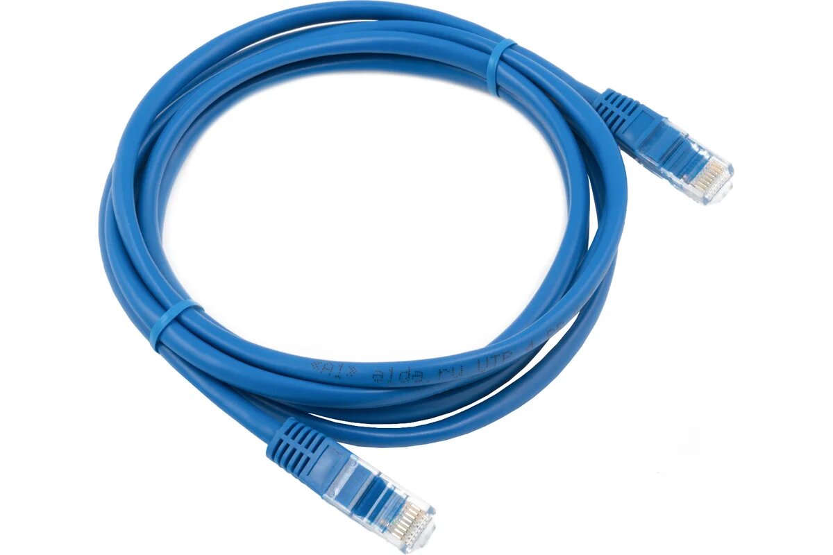 A1-LCU5E-C-2M-BL патч-корд 2 м U/UTP Cat5e медный синего цвета для сетей 10/100/1000