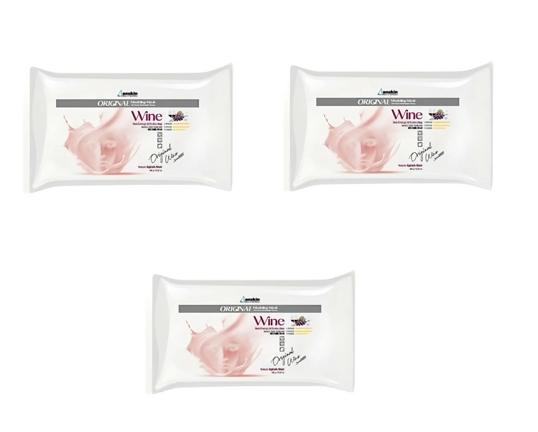 Маска для лица альгинатная Anskin Original Wine Modeling Mask (Refill), с вином , 240 гр, 3 шт
