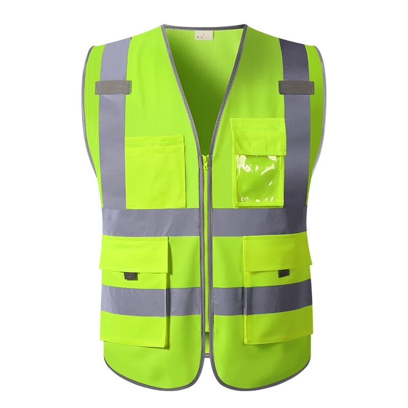SPARDWEAR Черный полиэстеровый рабочий жилет Зеленый, M-Chest110cm, YELLOW