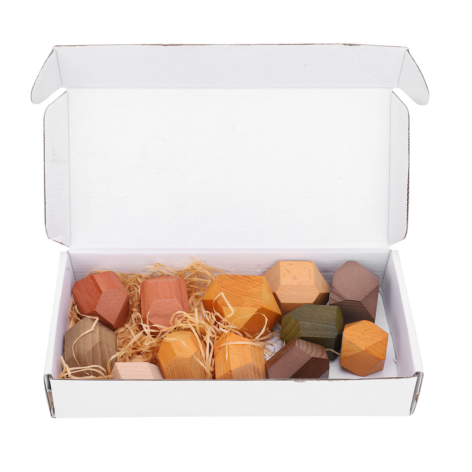 Деревянные штабелируемые игровые строительные блоки, образовательные настольные игры для детей, 12 шт.