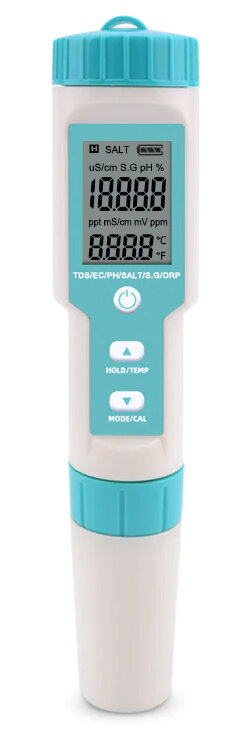 Yieryi Multi-C600 Многопараметровый измеритель 7 в 1: pH/ОВП/EC/TDS/SG/Sal/Temp C-600