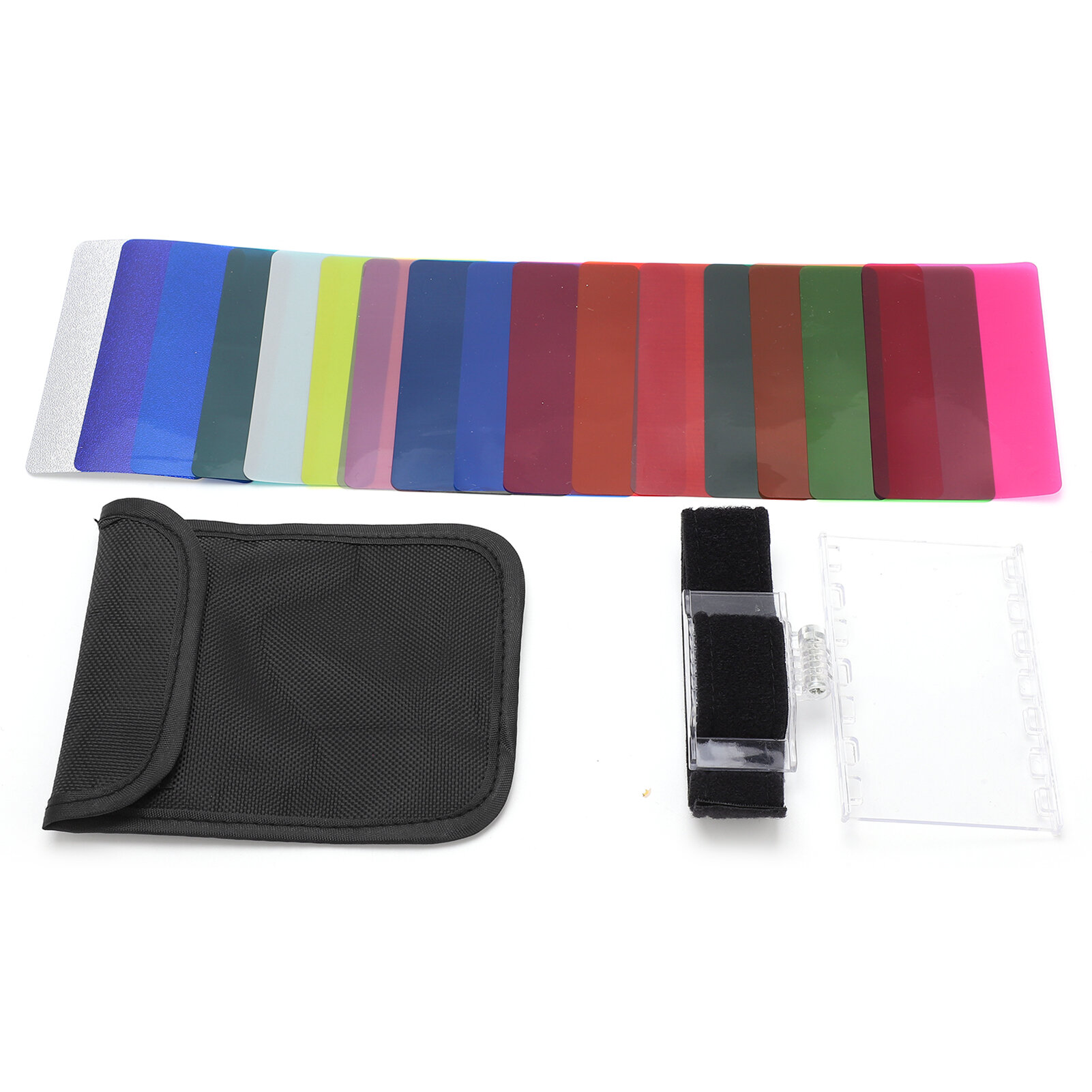 18 шт. комплект гелевых фильтров для камеры, прозрачная цветная пленка, пластиковые листы, фильтр для коррекции цвета для освещения