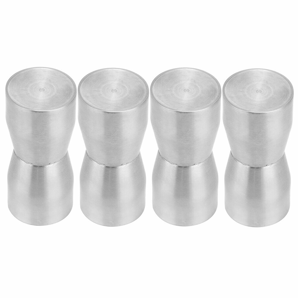 4pcs стеклянные дверные ручки с заменой ручки для натяжения из нержавеющей стали для дома в ванной комнате