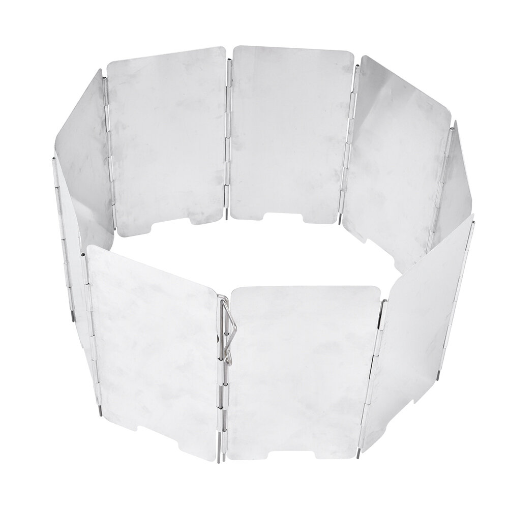 Ветрозащитный экран для 9плитной походной печи, складной, портативный, с сумкой для переноски