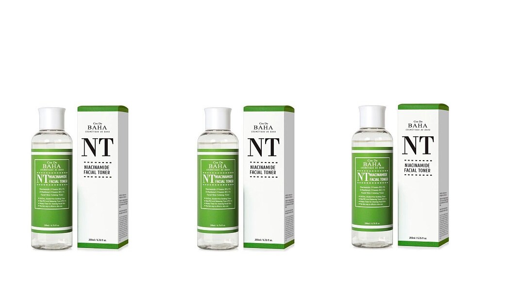Тонер Cos de bana для проблемной кожи NT Niacinamide Facial Toner (NT), с ниацинамидом , 200 мл , 3 шт