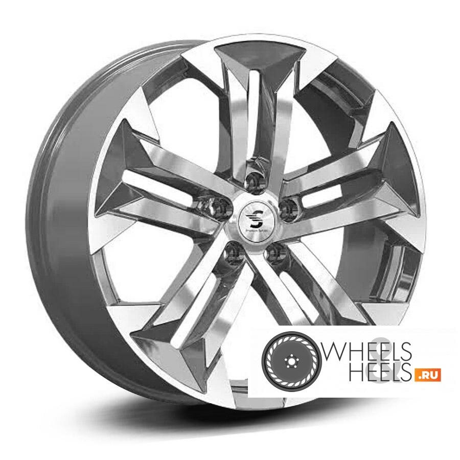 Диск Premium Series КР015 Jetour Dashing 19x7.5 5x108 et38 dia60.1 Графитовый глянцевый с полированной лицевой поверхнос