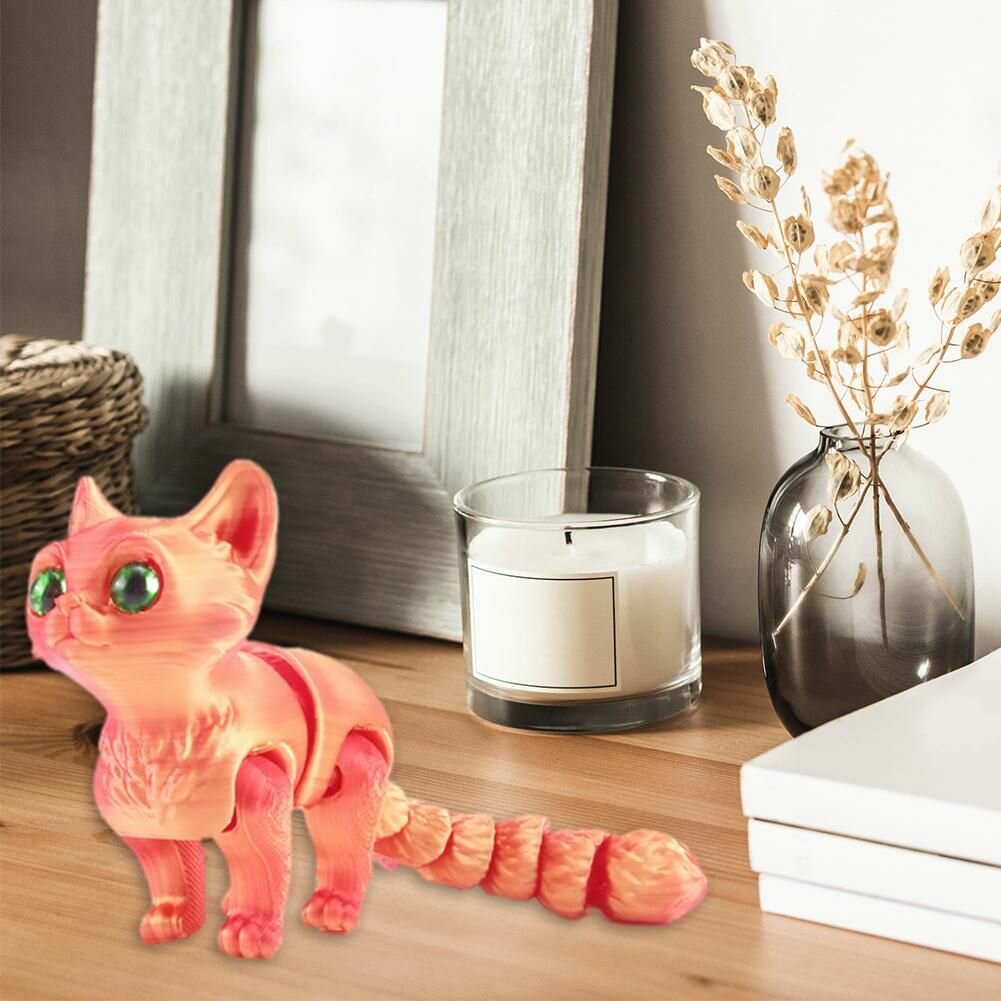3D-печать Уникальный кот, Хвост Подвижный, Подходит в качестве коллекции В подарок