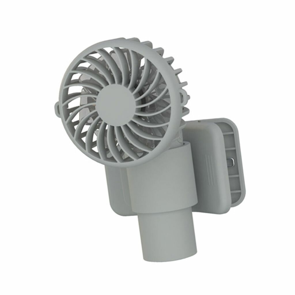 Вентилятор с зажимом для зонта емкостью 1000 мАч-зеленый как лед