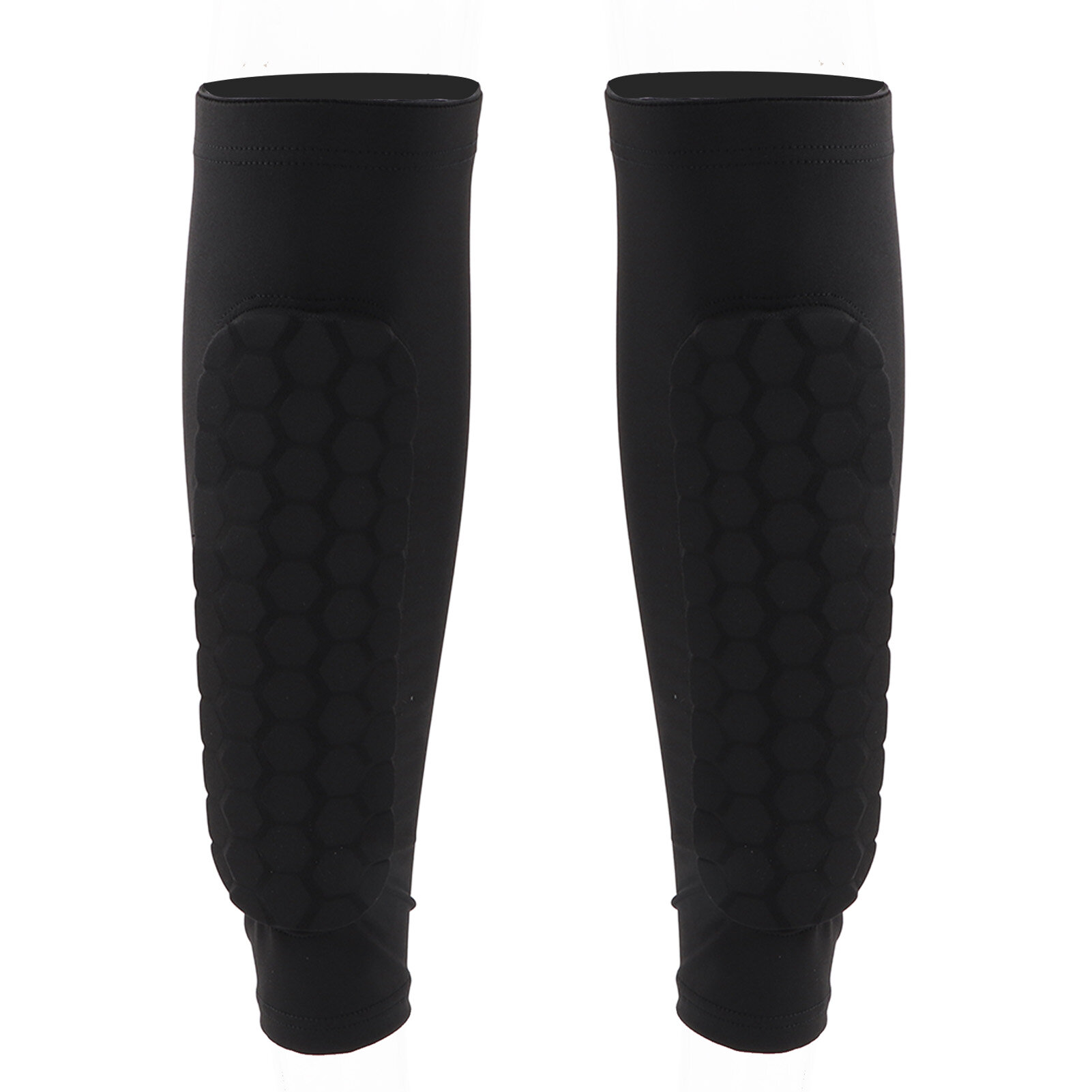1 пара рукавов для голени, компрессионный чехол на голень, сотовый дизайн, полиуретановое волокно, быстросохнущее, уменьшает отек мышц, для бега, езды на велосипеде, L, от 65 до 75 кг