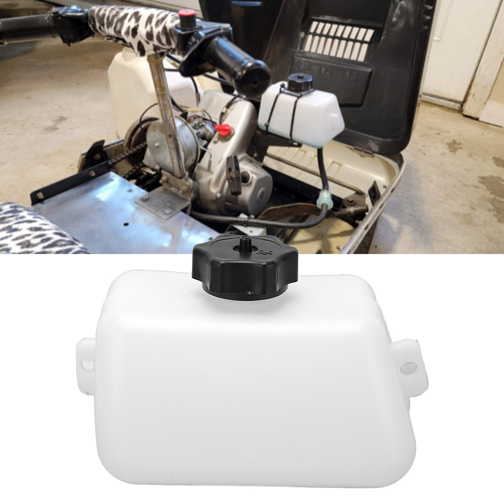 1л газовый топливный бак с топливным фильтром для шланга, белый для 43cc 47cc 49cc 2-тактный мини-мотоцикл ATV
