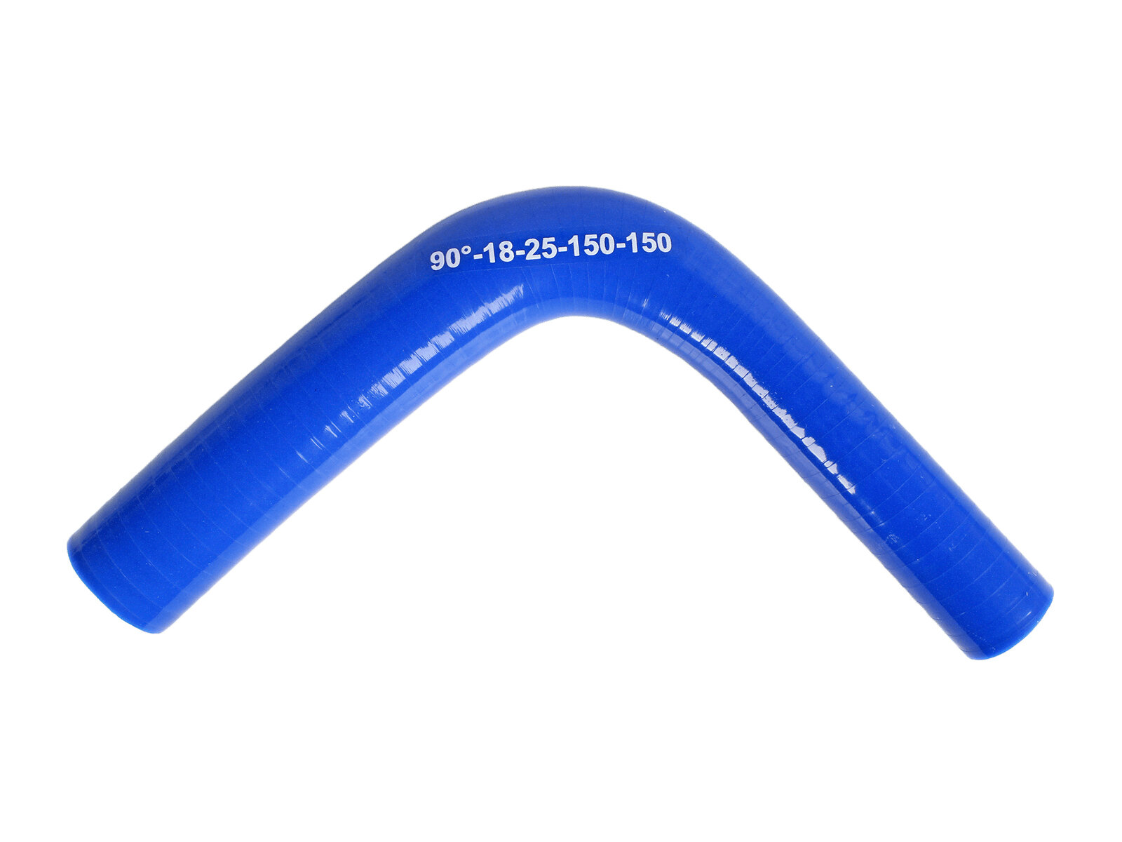 Патрубок силиконовый с переходом, угол 90 L150х150 d18х25