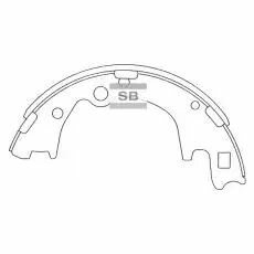 Колодки тормозные барабанные задние HI-Q SA100