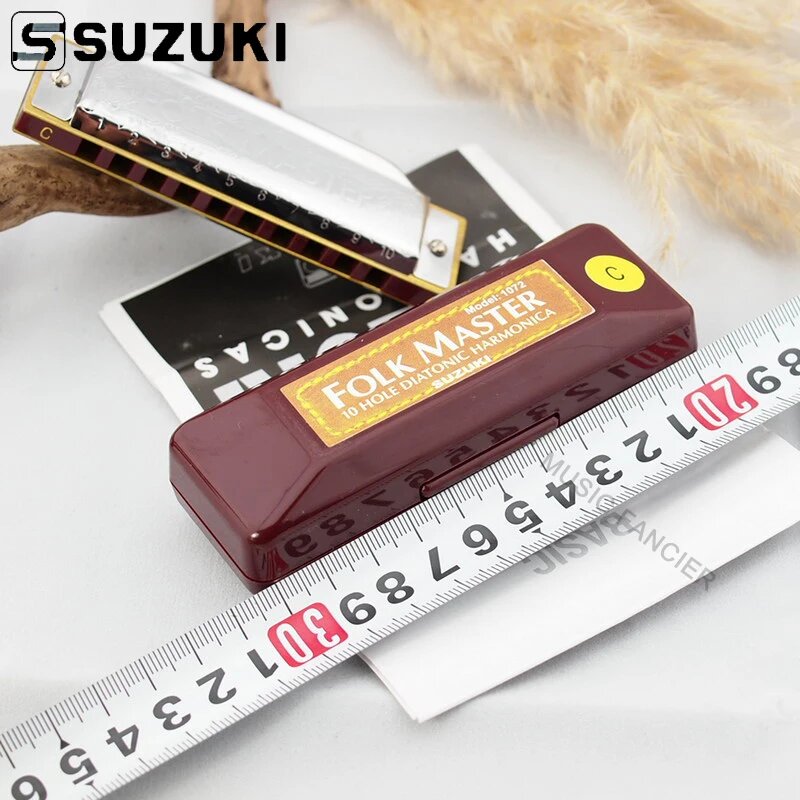 SUZUKI FolkMaster, губная гармоника, Key of Bb, 10 отверстий