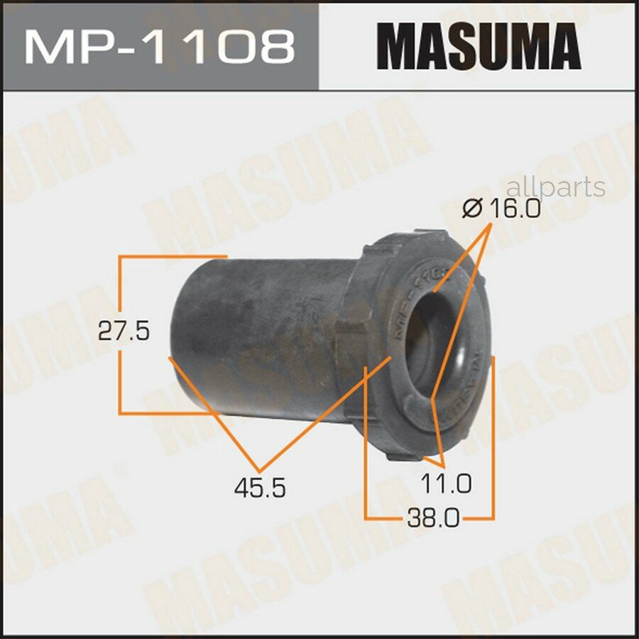 MASUMA MP-1108 Втулка рессорная MITSUBISHI DELICA MASUMA MP-1108