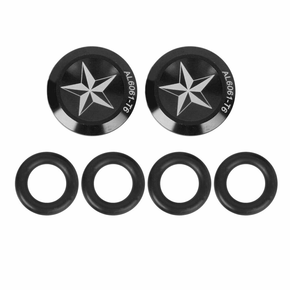 G335 Алюминиевый Сплав С ЧПУ, Антикоррозийная Заглушка Для Руля, Горный Велосипед, Складная Ручка, Концы Перекладины, Спортивный Аксессуар, G335 Черный