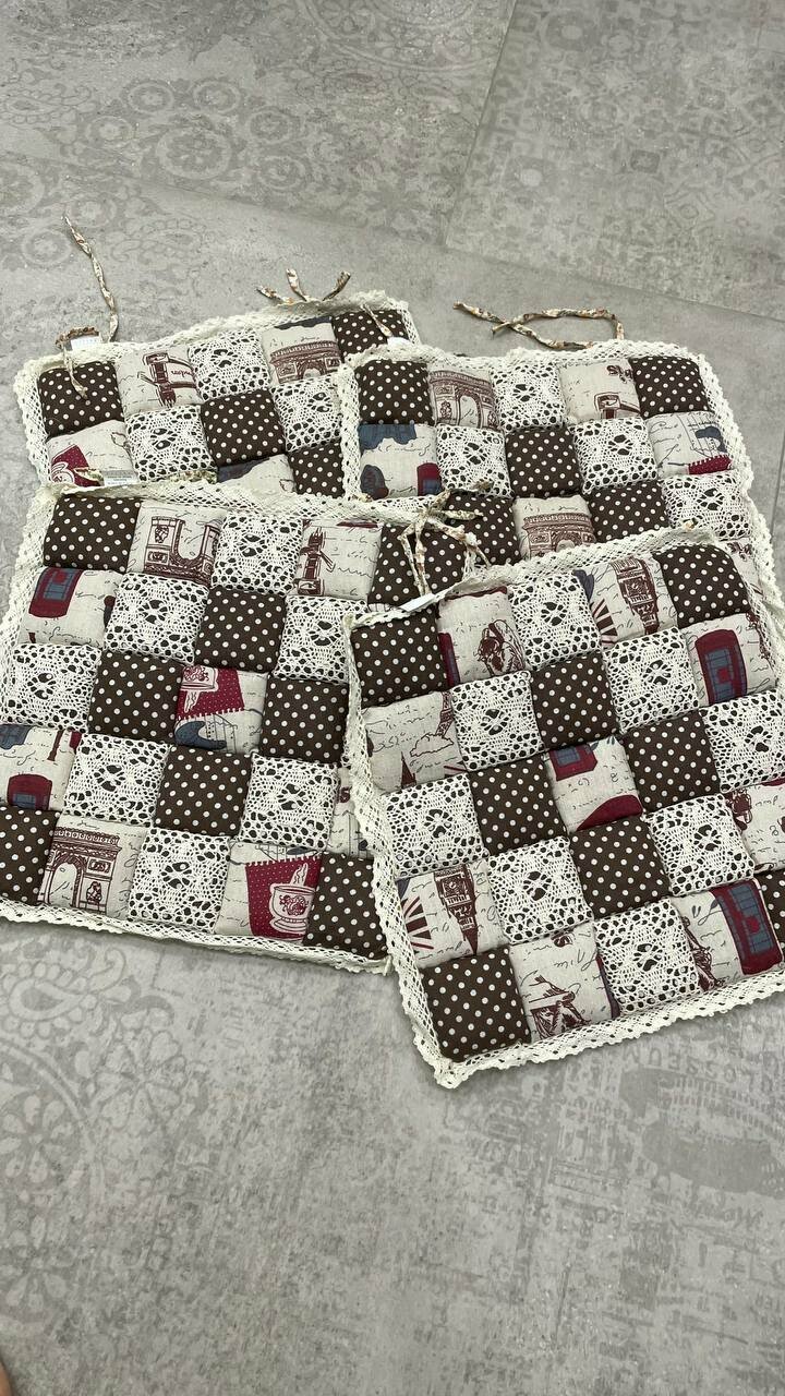 Подушка-сидушка на стул 4шт.