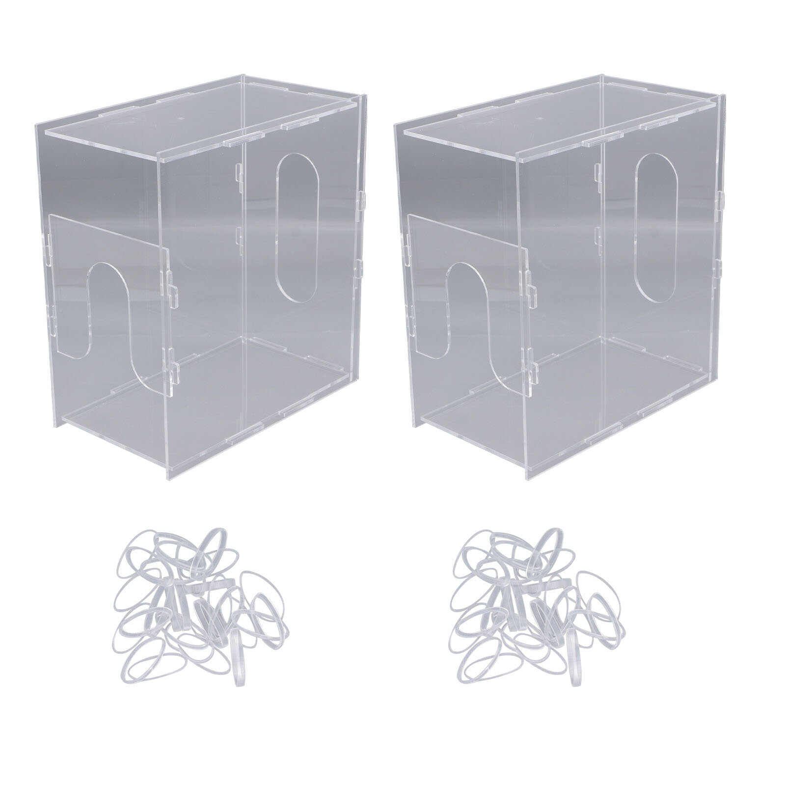 2 комплекта многоразовых прозрачных акриловых контейнеров для грудного молока, органайзеры для заморозки, аксессуары для кормления грудью в домашних условиях.