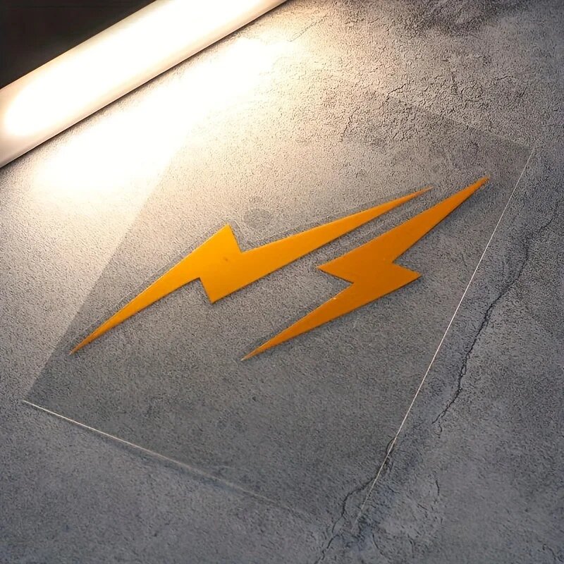 2 шт, молния на мотоциклетный шлем, топливный бак Reflective Yellow