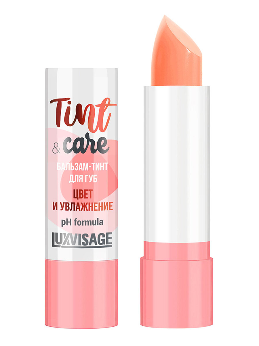 LuxVisage Бальзам-тинт для губ Tint & Care Цвет и увлажнение тон 02